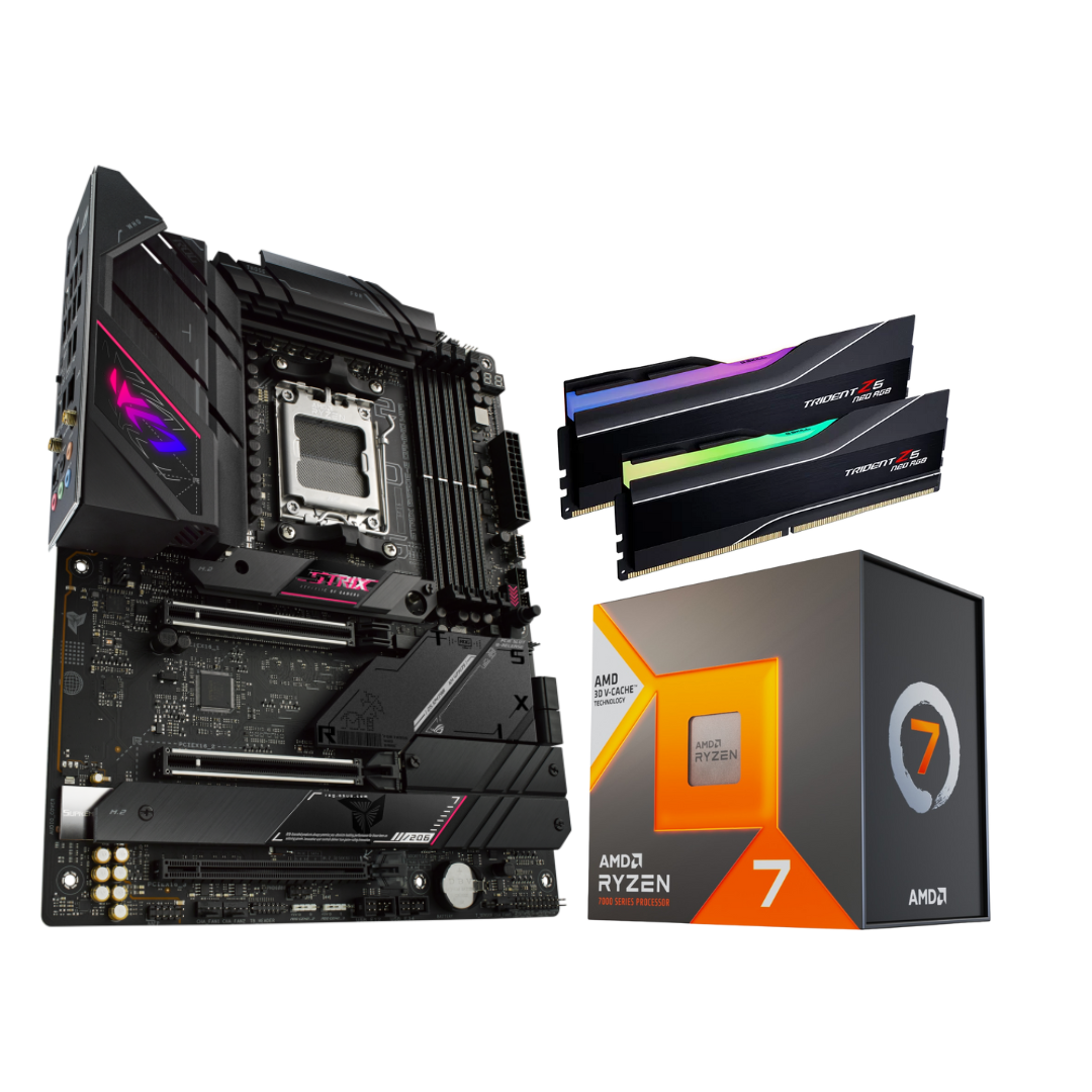 ROG X3D Bundle, AMD 7800X3D Desktop Processor, ASUS ROG STRIX B650E-E ...