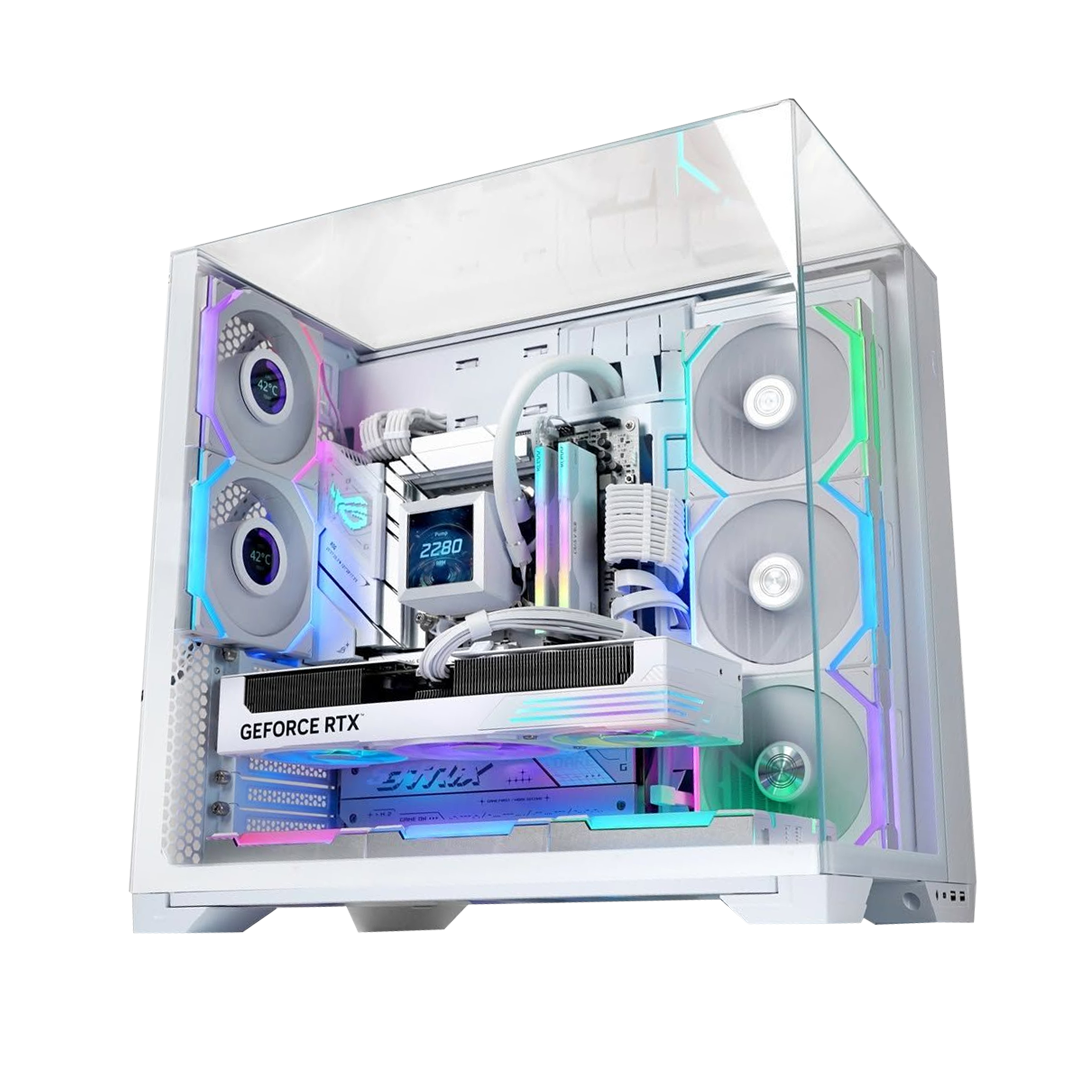 AMD Pure White Gaming PC, AMD RYZEN 7 9800X3D, 5070 GAMING TRIO WHITE ...