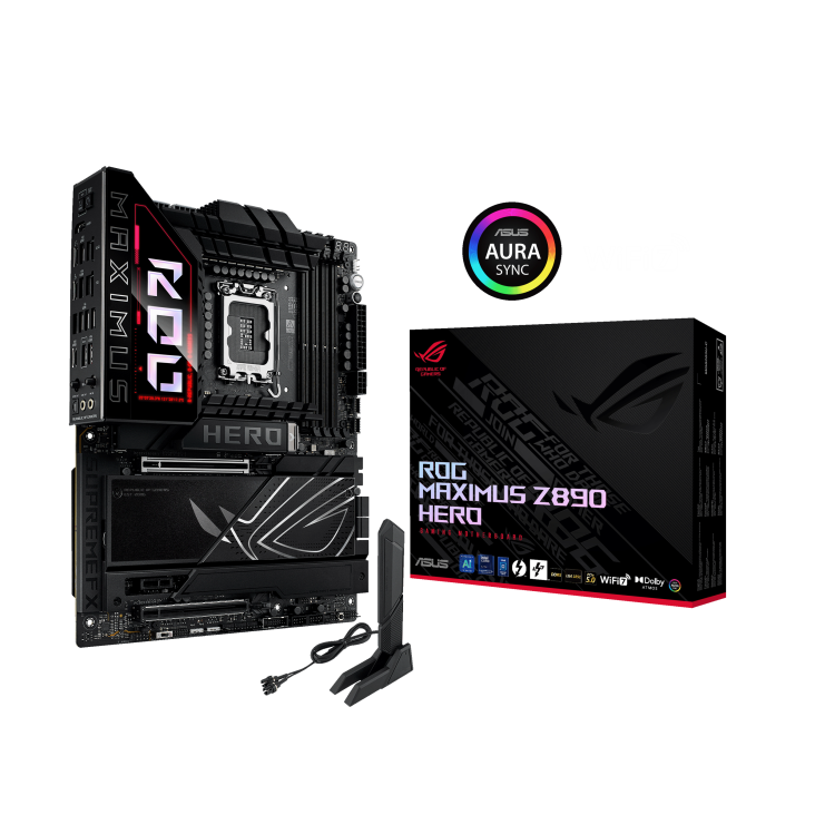 Intel Core Ultra 9 285K Processor X ASUS ROG MAXIMUS Z890 HERO ...