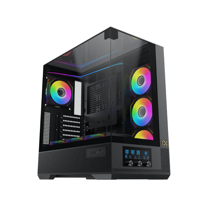 Xigmatek Vision E-ATX ARGB Case, 3x Tempered Glass, Smart Fan Control ...