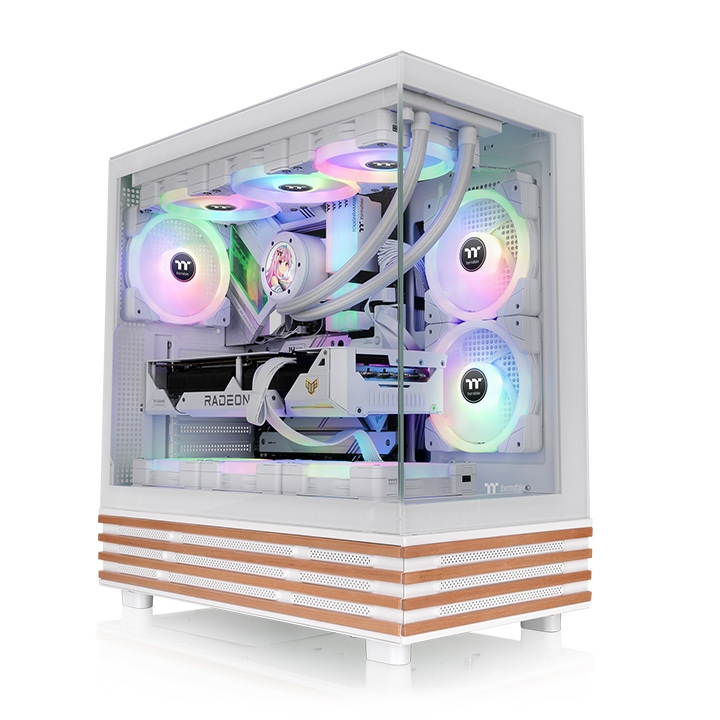 Thermaltake View 270 Plus WS Snow | White Wood Edition Case